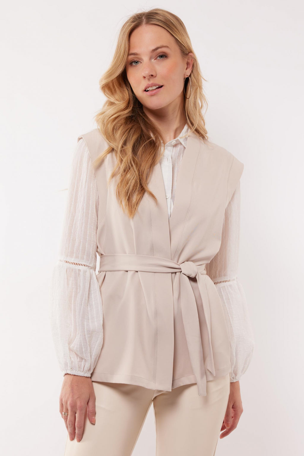Charel gilet | Sand – CS The Label