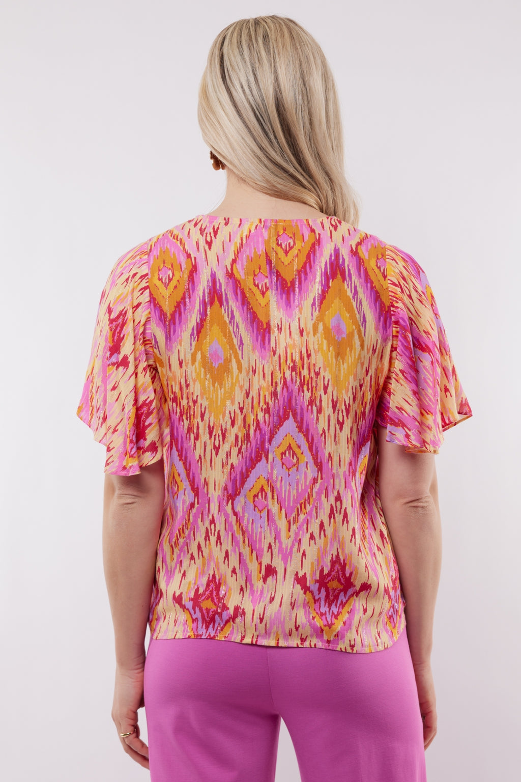 Florence top | Super Pink/Color mix – C&S The Label
